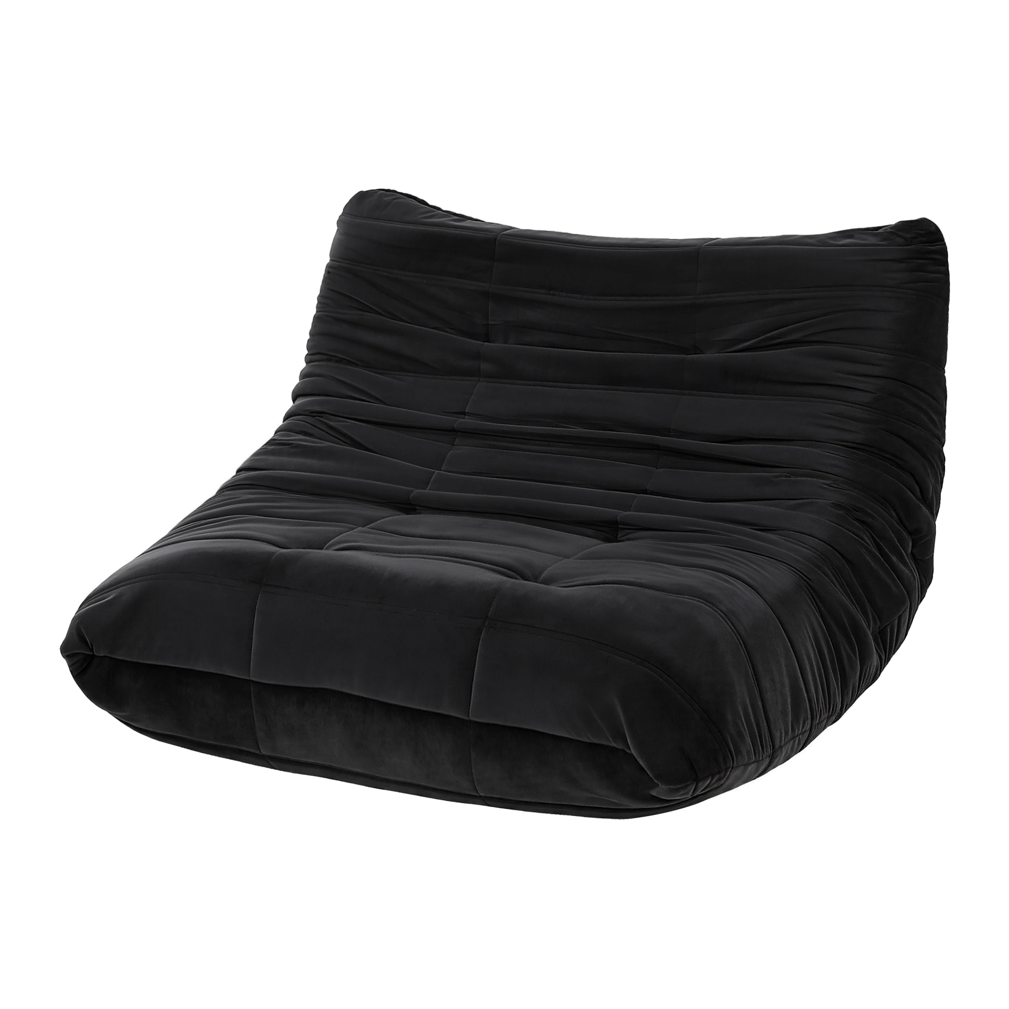 Artiss 2-Seater Lazy Sofa - Velvet Caterpillar Chair